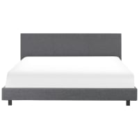 Lit double en tissu vert 180x200 Bellou | Maisons du Monde