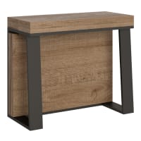 Console extensible 90x25/181 cm effet bois chêne nature Slick | Maisons du Monde