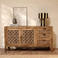 Buffet robuste manguier massif beauté authentique Venecia | Maisons du ...