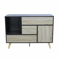 Madia moderna in pannello di particelle marrone 150x42x76 h cm Costantino | Maisons du Monde