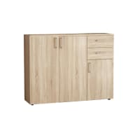 Madia moderna in pannello di particelle marrone 150x42x76 h cm Costantino | Maisons du Monde