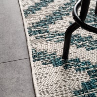 Tapis d'extérieur & intérieur bleu 240x340 Cleo | Maisons du Monde
