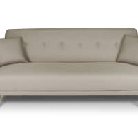 Divano 2 posti in tessuto grigio scuro EMILY | Maisons du Monde