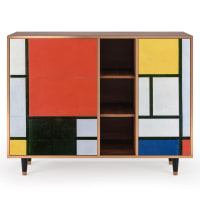 Sideboard bunt mit 3 Schubladen und 1 Tür L 125 cm KANDINSKY | Maisons ...