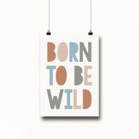 Poster per bambini giraffa beige 21x30cm JUNGLE | Maisons du Monde