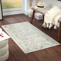 Alfombra Abstracta Moderna Marfil/Gris/Azul 80x150 Alix | Maisons du Monde