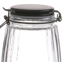 Bocal grand modèle transparent et marron | Maisons du Monde