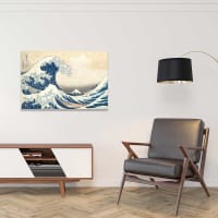 Tableau La Grande Vague de Kanagawa Katsushika Hokusai 80x120cm ...