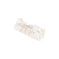 Nappe carrée lavé lin & coton noir 115x115 cm Monochrome fusain ...