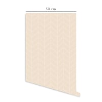 Papier peint vinyle adhésif feuilles sable 50x300 cm Leaves | Maisons ...