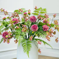 Tallo de gloriosa brillante artificial morada y plateada H88 Noël ...