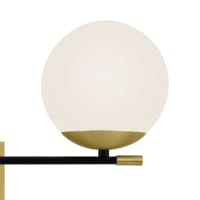 Applique 5 sfere in metallo verniciato ottone cm. L.50 P.27 H.24 Newton ...