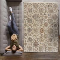 Tapis lavable vintage terracotta 80x150 cm Mandala | Maisons du Monde