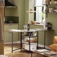 Mesa de comedor redonda plegable 6 personas L. 120/65 Varuna | Maisons ...