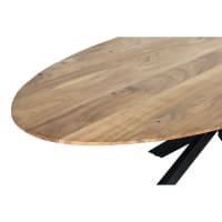 Table à manger ovale 8/10 personnes L.240 cm, Manguier et métal Macy | Maisons du Monde