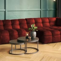 Ecksofa aus Samt, gold ROSARIO | Maisons du Monde