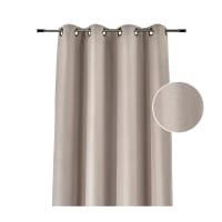 Rideau thermique aspect velours 140x260cm Gris anthracite GALENA ...