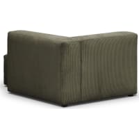 Méridienne droite pour canapé modulable tissu écru effet laine bouclée ...