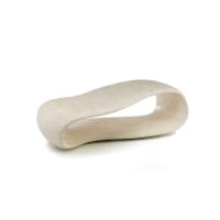 Tavolino basso in pietra fossile tavolo da caffè beige cm 100x52 28h ...