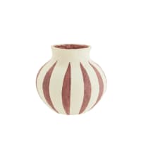 Vase soliflore béton terracotta (grande taille) H16cm Facette | Maisons ...