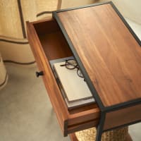 Consola de pino macizo Thaki black | Maisons du Monde
