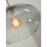 Suspension en verre et métal transparent Genura | Maisons du Monde