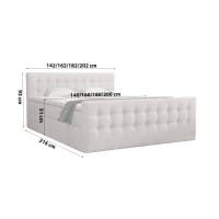 Boxspringbett 160x200 mit Bettkasten und Matratze City | Maisons du Monde