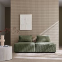 Chauffeuse 2 places pour canapé modulable vert Lao | Maisons du Monde