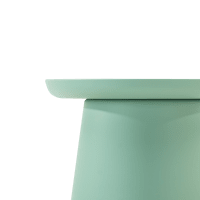 Table d’appoint ronde en polypropylène jaune D70cm Murano | Maisons du ...