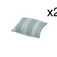 Pack da 2 cuscini decorativi 45x45 cm righe blu Deco | Maisons du Monde
