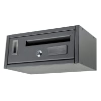 Cassetta postale da parete moderna antracite 37x11x37cm | Maisons du Monde