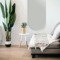Espejo ovalado de acero dorado 114x50 HIPSTER | Maisons du Monde