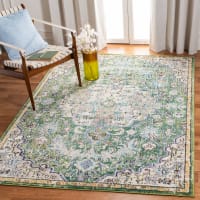 Tapis Vert forêt/Bleu clair 66 X 305 cm Monaco | Maisons du Monde