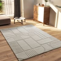 Tappeto Scandinavo Moderno Avorio/Marrone 160x213 Alma | Maisons du Monde