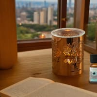 Diffuseur par Chaleur Douce en bois et métal - H25 cm Candelia ...