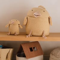 Spielzeugtruhe mit 4 Doppelrollen aus Kiefer, natur Elisa | Maisons du ...