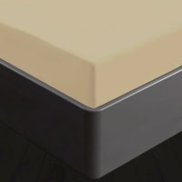 Lenzuolo Sotto Singolo con Angoli 100% Cotone Panna KLULK | Maisons du ...