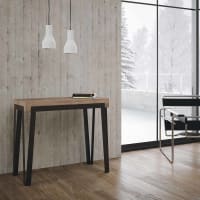 Console extensible 90x25/181 cm effet bois noyer Slick | Maisons du Monde