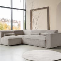 Modulares 6-Sitzer Ecksofa mit 1 Eckelement, links, Grau Flex felix ...