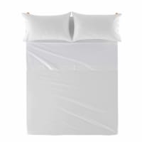 Drap 100% Coton Blanc 210x270 cm Basic 200 tc | Maisons du Monde