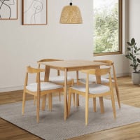 Table à manger 80x80 cm Couleur Chêne Pomago | Maisons du Monde