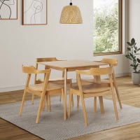 Table à manger 80x80 cm Couleur Chêne Pomago | Maisons du Monde