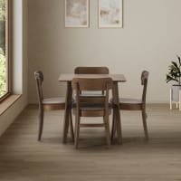 Table à manger 80x80 cm Couleur Chêne Pomago | Maisons du Monde