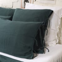 2 cuadrantes de algodón estampado verde té 65x65 cm CANITO TO | Maisons ...