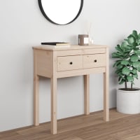 Consolle con 1 cassetto in legno di paulonia blu My home | Maisons du Monde