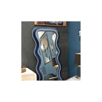 Espejo pared cuerpo entero rizo 160x60x4cm azul | Maisons du Monde