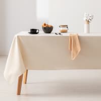 Nappe en coton jacquard antitaches géométrique lin 140x200cm Losan ...