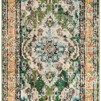 Tapis Vert forêt/Bleu clair 66 X 305 cm Monaco | Maisons du Monde