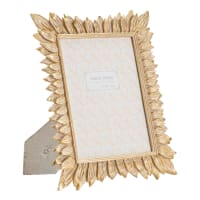 Cornice in resina dorata con foglie cm 21,8x1,8x27 Solis | Maisons du Monde
