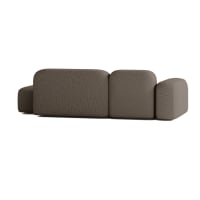 Sofá modular de 3 plazas tela gris oscuro Max | Maisons du Monde